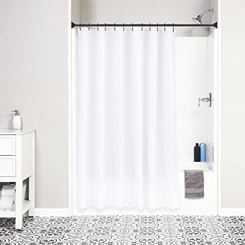 Interior Living 42-72 in. Adjustable Decorative Standard Shower Rod, Black