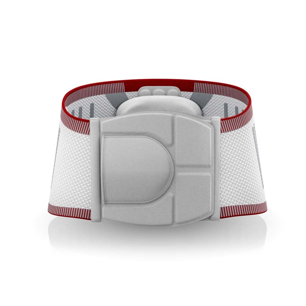 Actimove Professional LumbaMotion Back Support with Pressure Pad | Lumbar Sacral Support Belt for Lumbar Lower Back Support Belt for Sciatica, Herniated Disc, Scoliosis Back Pain Relief | White, Small