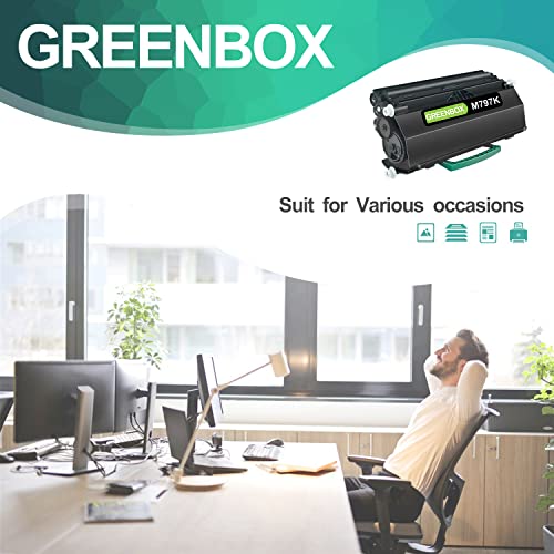 GREENBOX Remanufactured M797K Toner Cartridge Replacement for Dell M797K for 2230D 2230 Printers (1 Pack, Black, High Yield 3,500 Pages)