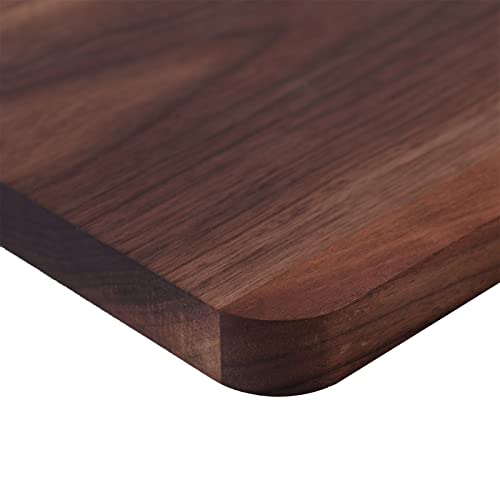 Rustic Walnut Wood Serving Tray,13"x9" Rectangle Platter Tea Tray Coffee Table Tray,Kitchen Tableware Decor Decorative Wood Dessert Cup Tray,Wood Vanity Tray for Jewelry (Rectangle)