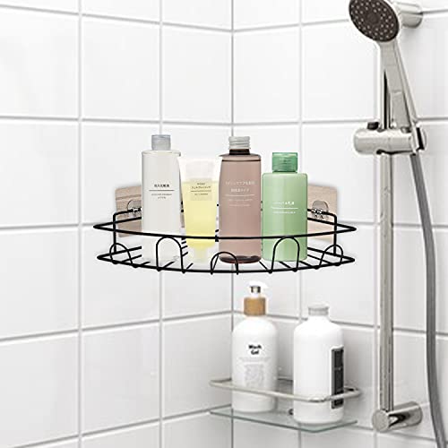MRINDA 2 PACK Shower Organizer Caddy Hanging Dorm Organizers And Storage Shower Shelf Rack with 8 Traceless Adhesive Hooks