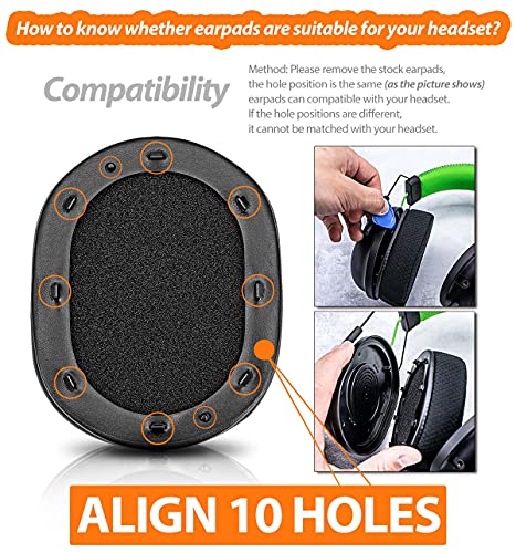 TRANSTEK Ear Pads Compatible with V2 / V2 Pro Gaming Headset I Memory Foam Replacement Ear Cushions (Mesh)