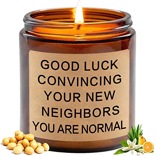 Funny Housewarming Gift, SUVEUS Fruity Scented Candles, House Warming Presents for New House, Funny Gifts for Friends, Highly Scented Long Lasting Natural Soy Jar Candle (7oz)