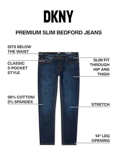 DKNY Jeans for Men - Premium Soft Slim Fit Mens Stretch Jeans