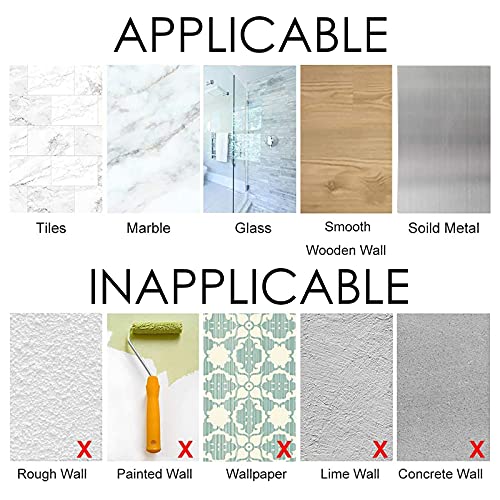 Linkidea 10 Packs Shower Caddy Adhesive Replacement, Wall Mount Hook Sticker for Toothbrush Holder, Adhesive Hooks for Bathroom Kitchen Corner Shelf