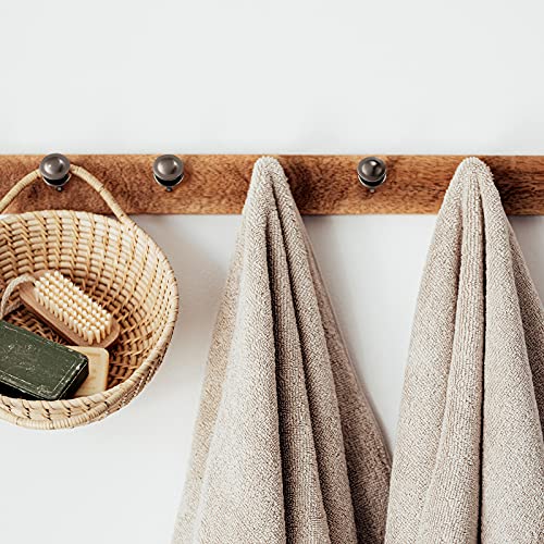 Hotop 25 Pieces Double Headed Picture Hangers Nails Small Head Hanging Nails Picture Photo Hanging Hook Pins Decorative Nail Hook Hangers for Home Office School (Black), as shown