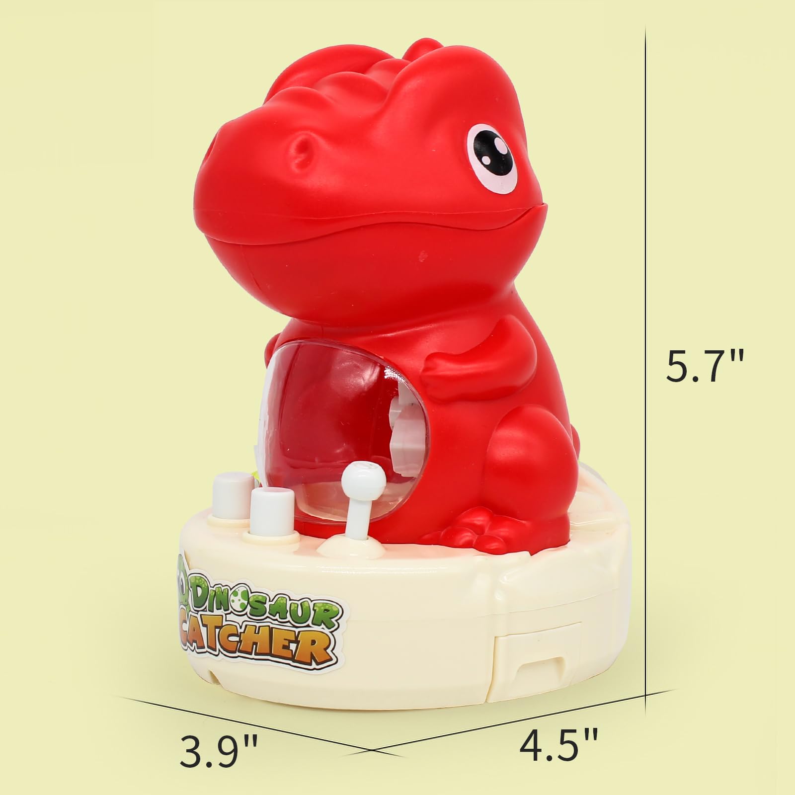 Yanpoake Mini Claw Machine for Kids Mini Arcade Game Dinosaur Mini Vending Machine Toys with 6 Tiny Stuff Prizes Birthday Gift for Girls Boys Ages 3+
