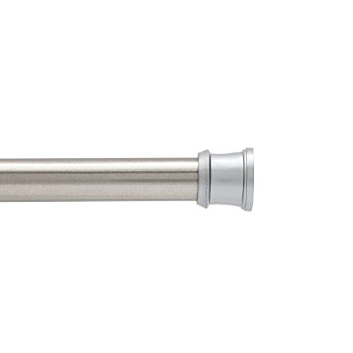 Interior Living 42-72 in. Adjustable Standard Shower Rod, Brushed Nickel