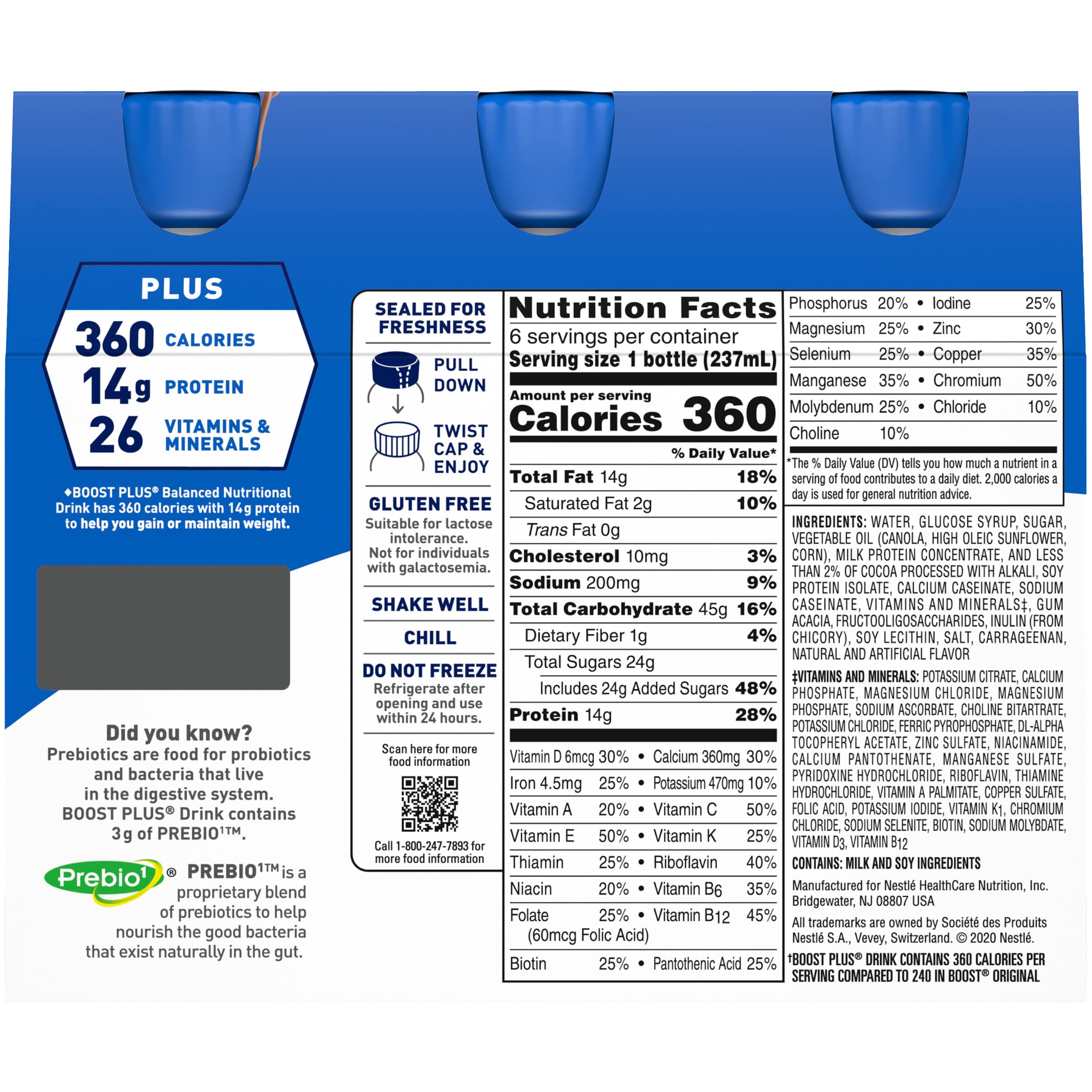 Boost Plus Complete Nutritional Drink Variety Pack (Pack of 3)