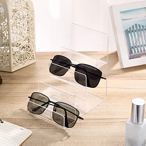 DOITOOL 4- Tier Handbag Purse Riser Display Shelf, Clear Acrylic Wallet Display Stand Holder, Jewelry Display Riser Shelf for Display Or Collection
