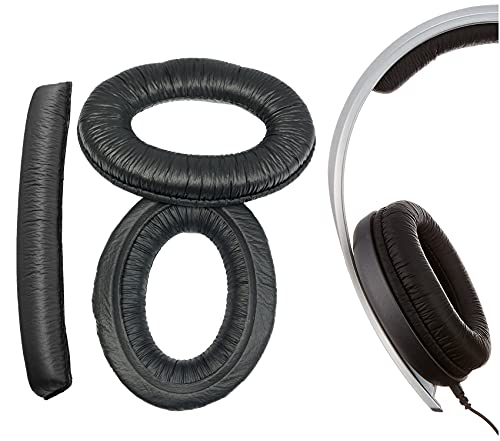 V-MOTA Earpads Compatible with Sennheiser HD203 Closed-Back DJ Headset,Replacement Leather Cushions Repair Parts (1 Set)