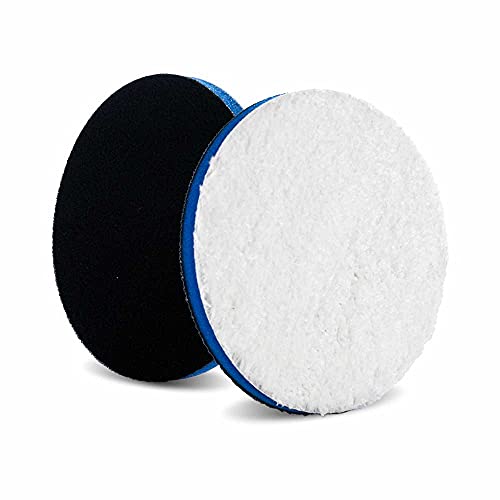 LAKE COUNTRY Microfiber Polishing Kit - Microfiber Polishing, Finishing, & Cutting Pads - Microfiber Buffing Pads Helps Remove Scratches, Oxidation, Buffing Trail and Swirl Marks (5.25", 2 Pack)