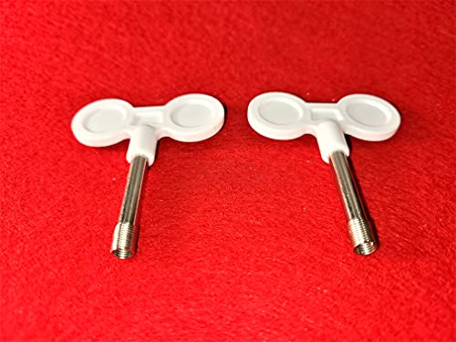 Two Child Safety Butterfly Winding Keys for a Music Box, Large White Key for Musical Movement - - Easy Wind Key - - 2 Extra Long Keys - - Mouse Ears - - Key for Music Box - - Music Box Key