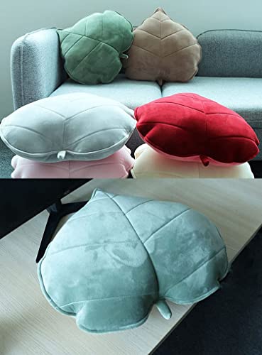 Teieas Elero 3D Leaf Shaped Throw Pillows Plant Pillow Novelty Plush Cushion Backrest Pillow Home Decoration for Car, Bedroom, Sofa, Couch, Living Room