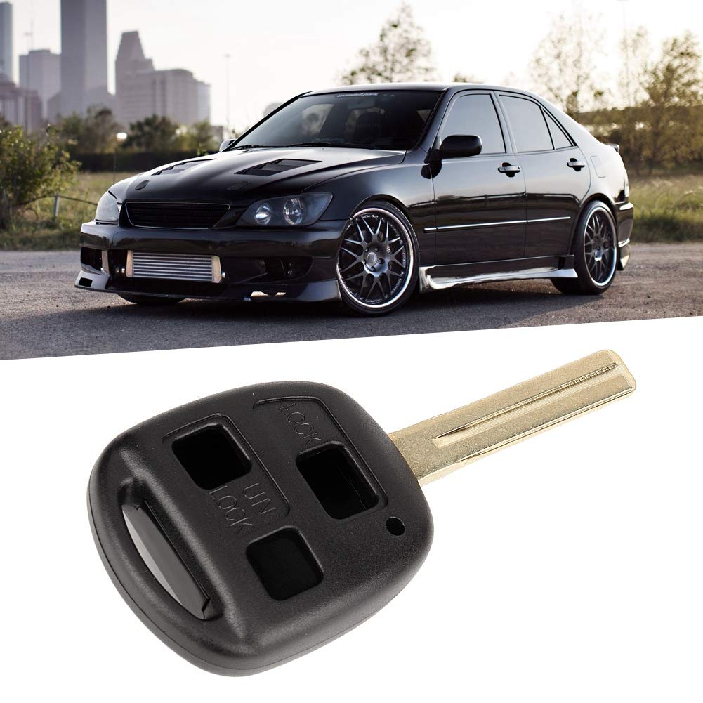 Aramox Car Key Case Black Shell Case for Lexus IS200 GS300 LS200 RX300 Remote Control Keys 3 Buttons.