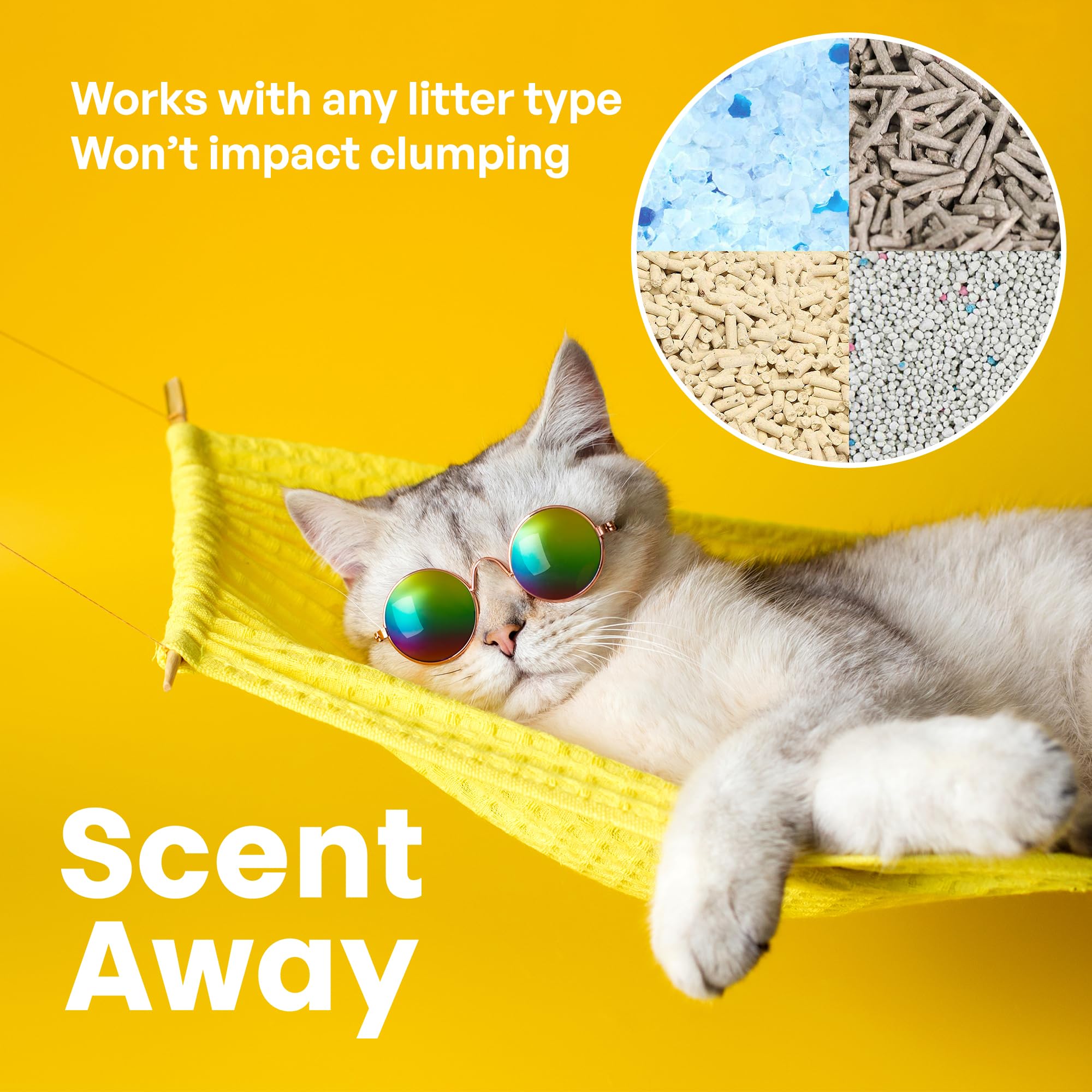 Cat Litter Deodorizer | Litter Box Odor Eliminator | Fragrance-Free with Active Carbon | Eliminates Cat Odors and Smells to Keep Your Home Fresh and Clean (25 LBs)