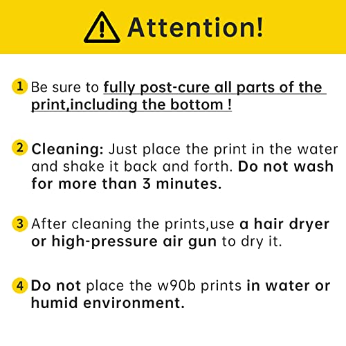 RESIONE W90B Water Washable 3D Printer Resin Almost Odorless LCD UV-Curing Resin 405nm Standard Photopolymer Resin for DLP MSLA LCD 3D Printing (Transparent Orange, 500g)