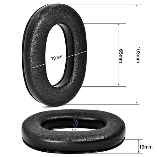 1-Pair Ear Muffs Earpads for 3M WorkTunes Connect Headphones, Earplugs Earbuds Shooting Ear Protection Foam Ear Cushion Hearing Protector, Noise Cancelling Ear Muffs