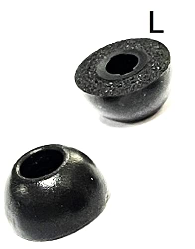 JNSA Memory Foam Eartips Foam Tips Compatible with Galaxy Buds Pro, Large Size,3 Pairs,Black L (BudsProFoamL)