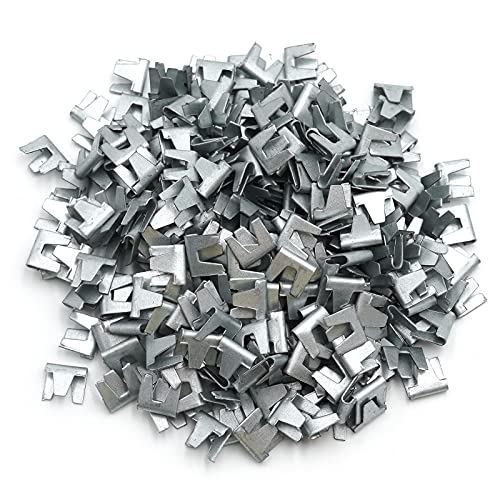 PAULOZYN 600PCS Wire Cage Clips and Wire Cage Pliers Kits, Pet Poultry Chicken Rabbit Bird Cage Building Installation Wire Cage Fasten Clips Buckle Pliers ​Tools