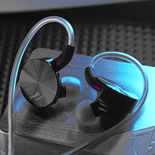 Linsoul 7HZ Timeless 14.2mm Planar HiFi in-Ear Earphone with CNC Aluminum Shell, Detachable MMCX Cable (3.5mm)