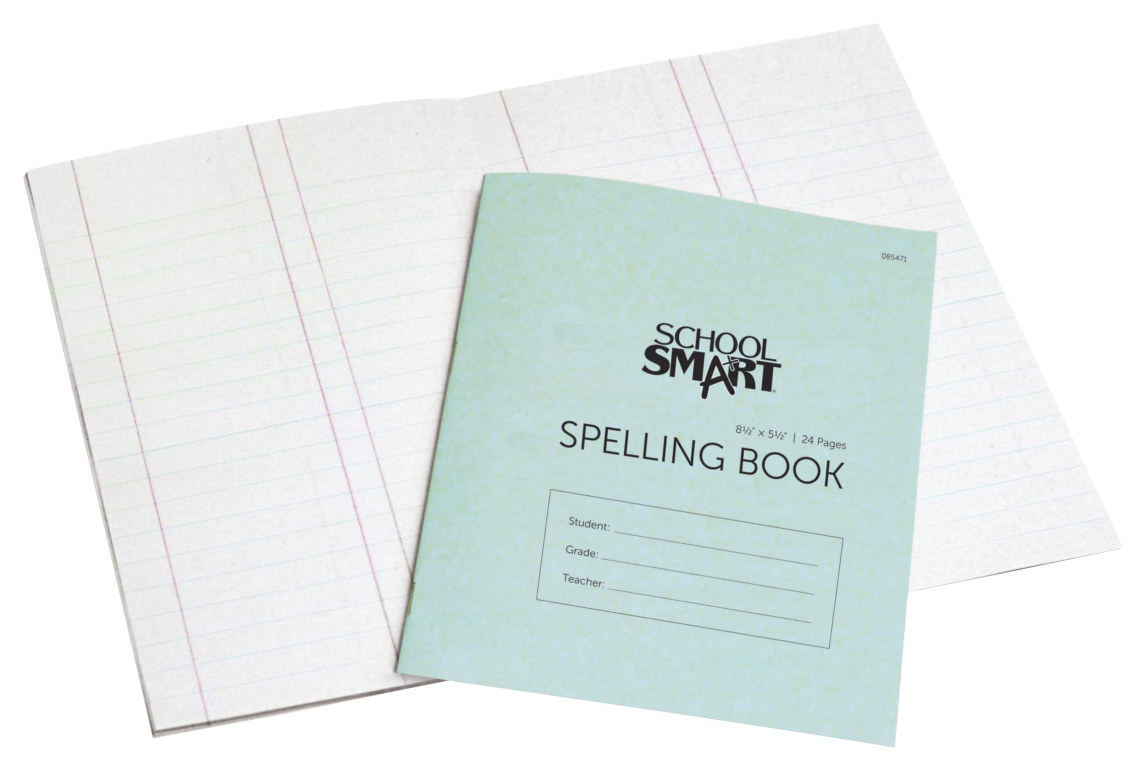 School Smart - 85471 Blank 24 Page Spelling Books, 5-1/2" W x 8-1/2" L (Pack of 48)