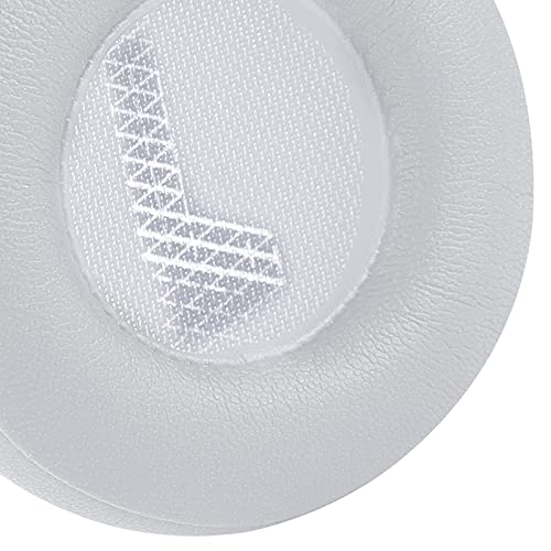 Geekria QuickFit Protein Leather Replacement Ear Pads for JBL Live 400BT Headphones Earpads, Headset Ear Cushion Repair Parts (Grey)
