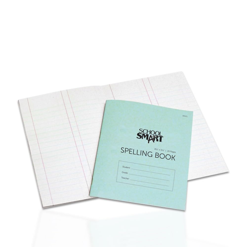 School Smart - 85471 Blank 24 Page Spelling Books, 5-1/2" W x 8-1/2" L (Pack of 48)