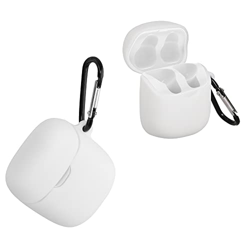 kwmobile Silicone Case Compatible with JBL Tune 220TWS / 225TWS - Case Protective Cover for Headphones - White