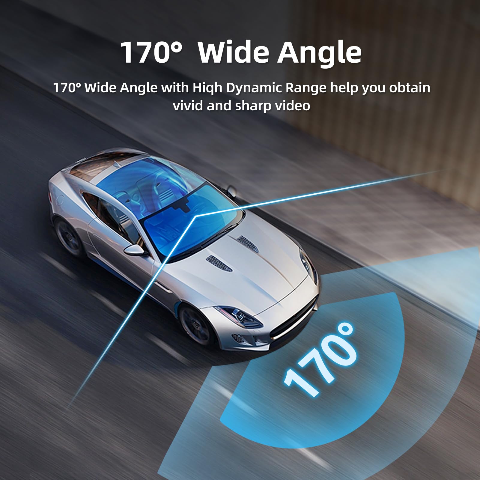 REIZIX Dash Cam 1080P Full HD, 64G SD Card, On-Dashboard Camera Video Recorder Dashcam for Cars with 3" IPS LCD Display, Night Vision, WDR, Motion Detection, Parking Mode, G-Sensor, 170° Wide Angle