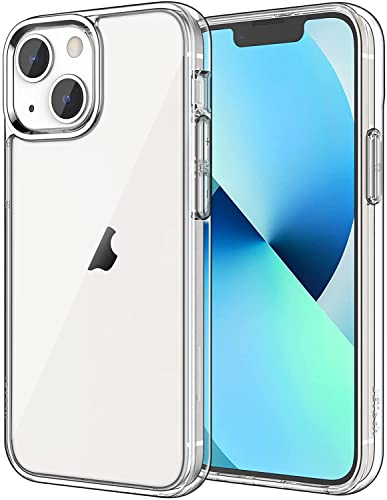JETech Case for iPhone 13 Mini 5.4-Inch, Non-Yellowing Shockproof Phone Bumper Cover, Anti-Scratch Clear Back (Clear)
