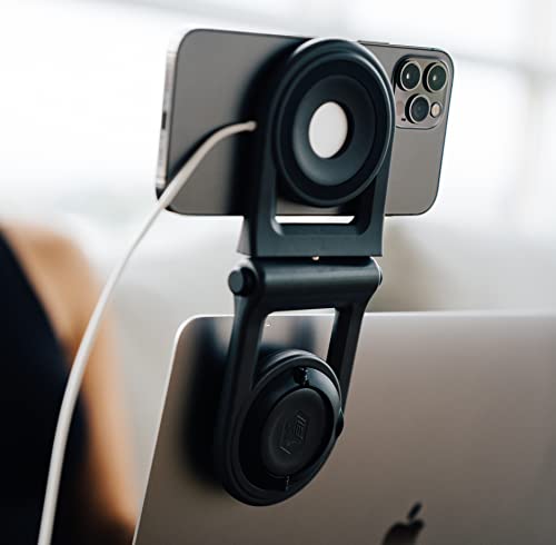 STM MagArm β MagSafe Accessory - Mount iPhone on Laptop or Monitor β Adjust iPhone to Optimal Viewing Angle β Use with or Without The Apple MagSafeCharger - Grey (stm-935-325Y-01)