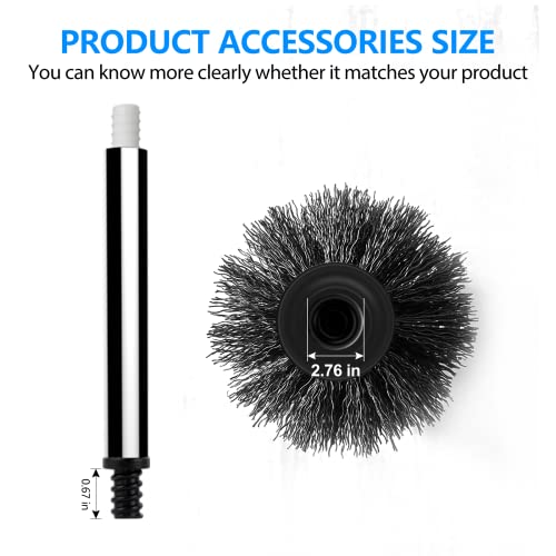 Toilet Brush Replacement Head 2 pcs Toilet Bowl Brush Replacement Head Toilet Cleaning Brushes Head Toilet Scrubber Head for nacena, NileHome