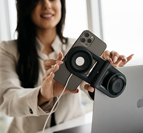 STM MagArm β MagSafe Accessory - Mount iPhone on Laptop or Monitor β Adjust iPhone to Optimal Viewing Angle β Use with or Without The Apple MagSafeCharger - Grey (stm-935-325Y-01)