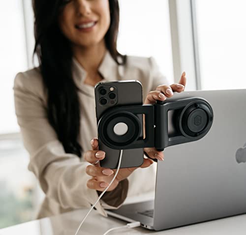 STM MagArm β MagSafe Accessory - Mount iPhone on Laptop or Monitor β Adjust iPhone to Optimal Viewing Angle β Use with or Without The Apple MagSafeCharger - Grey (stm-935-325Y-01)