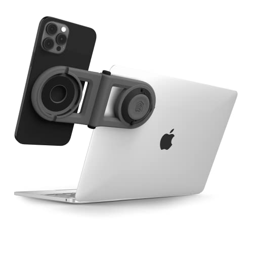 STM MagArm β MagSafe Accessory - Mount iPhone on Laptop or Monitor β Adjust iPhone to Optimal Viewing Angle β Use with or Without The Apple MagSafeCharger - Grey (stm-935-325Y-01)