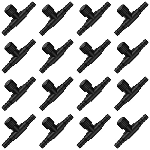 30 Pieces Aquarium Air Valve, Air Pump Control Valves Air Pump Single Way Plastic Air Flow Control Regulator for 4 mm Hose Air Line Tubing Connector