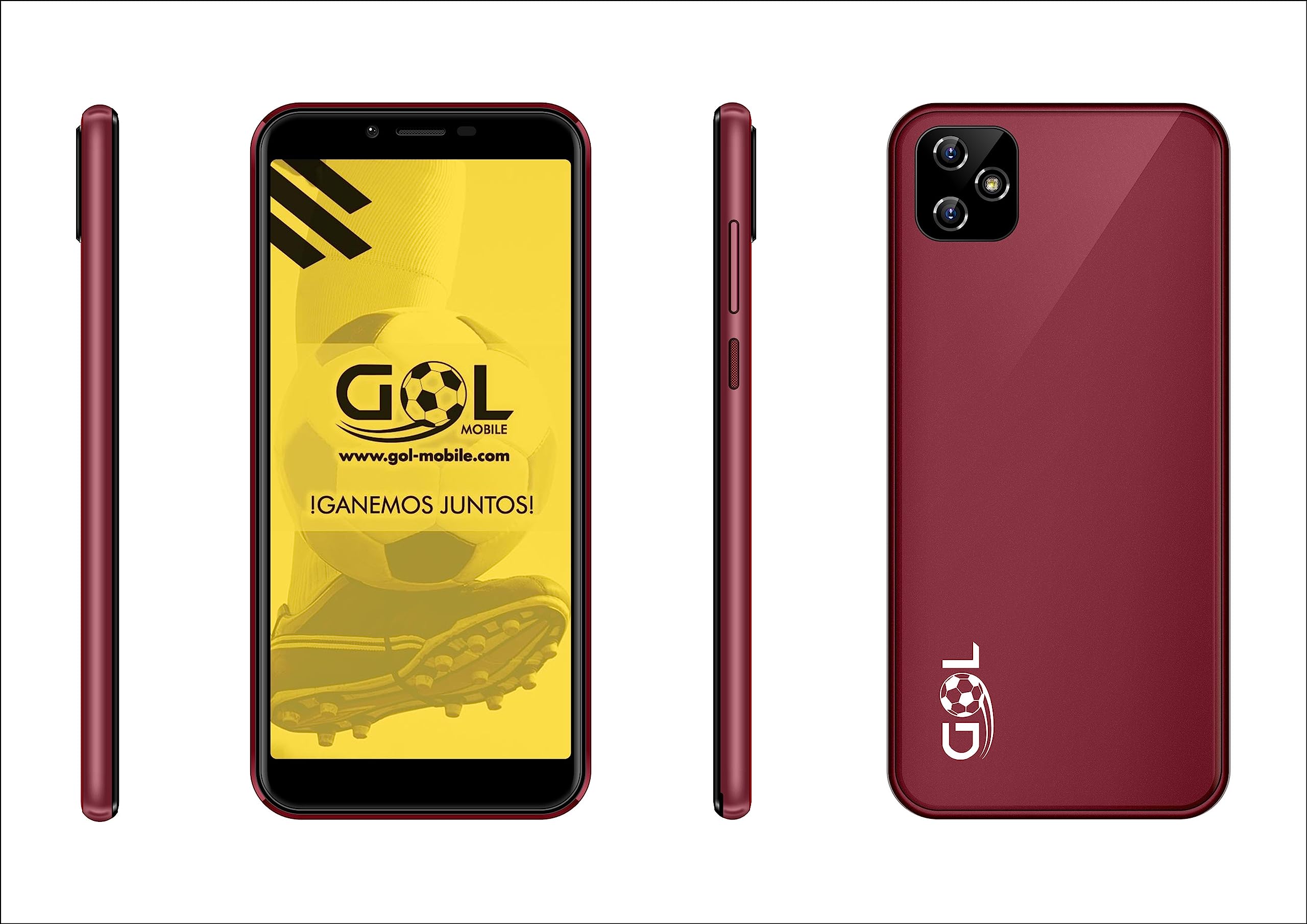 GOL F11 Smartphone 3G 2G / Unlocked Cell Phone Dual SIM / 6.0in HD Screen/Android 32GB memory expandable storage/Dual camera 8+0.3 Mpx (RED)