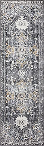 Loloi II Cassandra Collection CSN-02 Charcoal/Gold, Traditional 7'-10" x 10' Area Rug