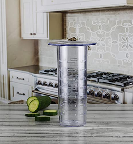 Style Setter Patchwork Beverage Dispenser Cold Drink Dispenser w/ 2.4-Gallon Capacity Glass Jug, Ice Insert, Fruit Infuser, Galvanized Base, Leak Proof Spigot Great for Parties Weddings