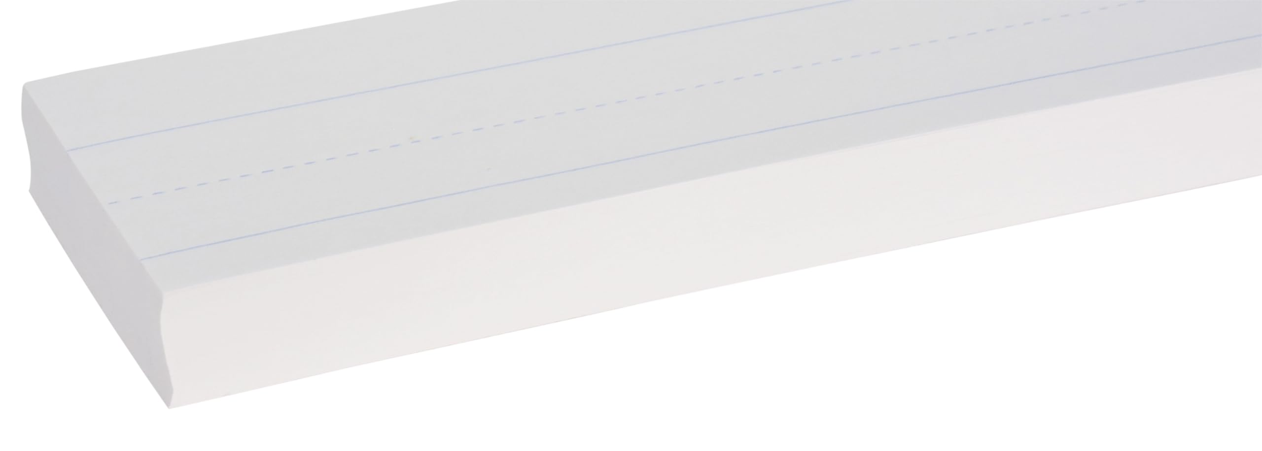 School Smart Ruled Sentence Strips, 3 x 24 Inches, White, Pack of 100,6471