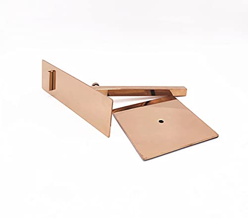 Rose Gold Stainless Steel Metal Adjustable Shoe Display Stand Holder
