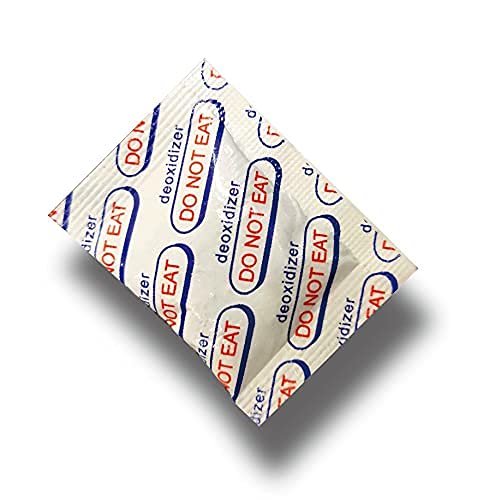 400cc X 100 count Oxygen Absorbers - 10 packs individually vacuumed and sealed in 10 Food grade packets For Long Term Food Storage.