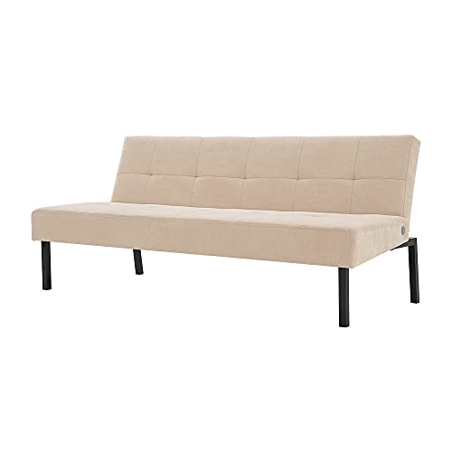 Panana Convertible Sofa Bed Modern Folding Recliner Futon Sofa for Small Living Room, Cream