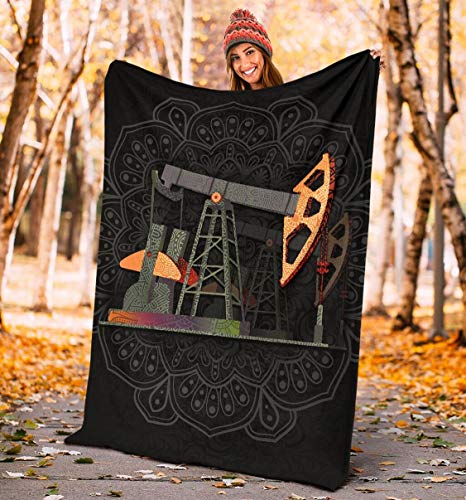 Generic Personalized Oilfield Man Blanket Super Soft and Warm Birthday New Year Winter Gift All Season Throw Blanket for Sofa Bed, Outdoor, Hotel and Home, Small/Medium/Large/X-Large
