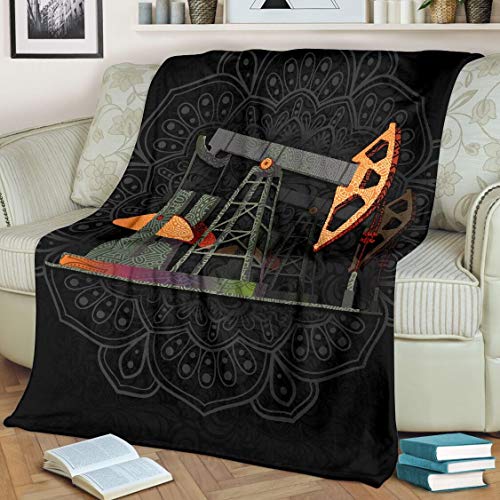 Generic Personalized Oilfield Man Blanket Super Soft and Warm Birthday New Year Winter Gift All Season Throw Blanket for Sofa Bed, Outdoor, Hotel and Home, Small/Medium/Large/X-Large