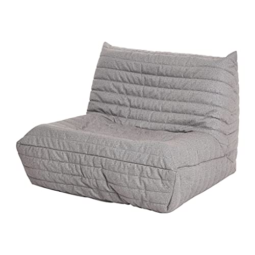 Main + Mesa LoBoh One Seater Modular Sofa/Accent Chair; Premium Foam-Filled, 70's Bean Bag Chair Alternative