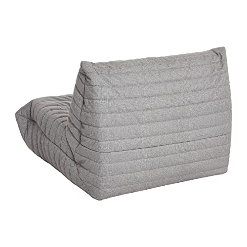 Main + Mesa LoBoh One Seater Modular Sofa/Accent Chair; Premium Foam-Filled, 70's Bean Bag Chair Alternative