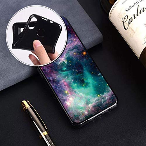 HHUAN Case for Ulefone Note 6 (6.10") with 2 Tempered Glass Screen Protector. Ultra-Thin Black Soft Silicone Anti-Drop Phone Cover, TPU Bumper Shell Case for Ulefone Note 6 - WMA33