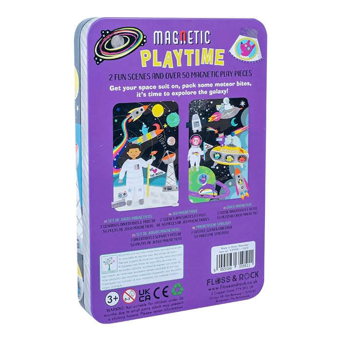 Floss & Rock Space Magnetic Playtime, 7.67-inch Height, Creative, Imaginative Play